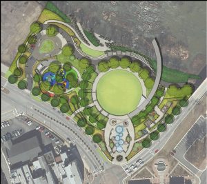 New Danville park, one of the city’s many ongoing riverfront projects ...